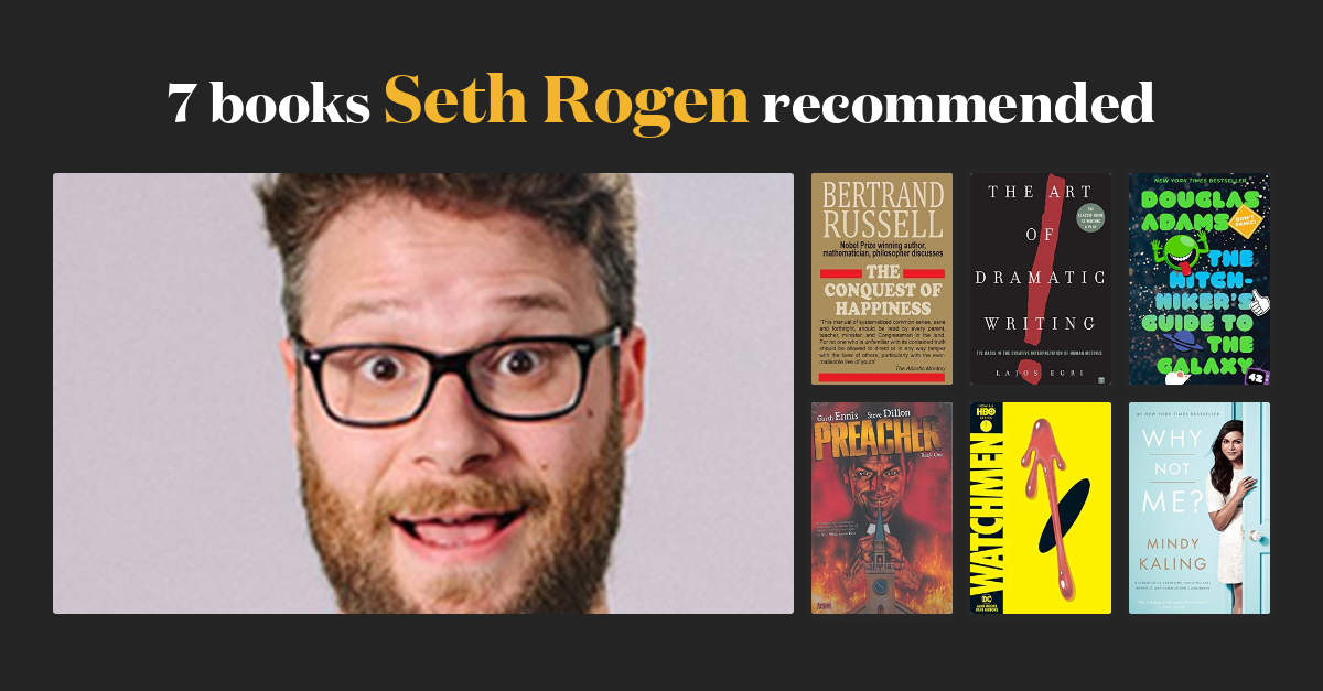 7 books Seth Rogen recommended
