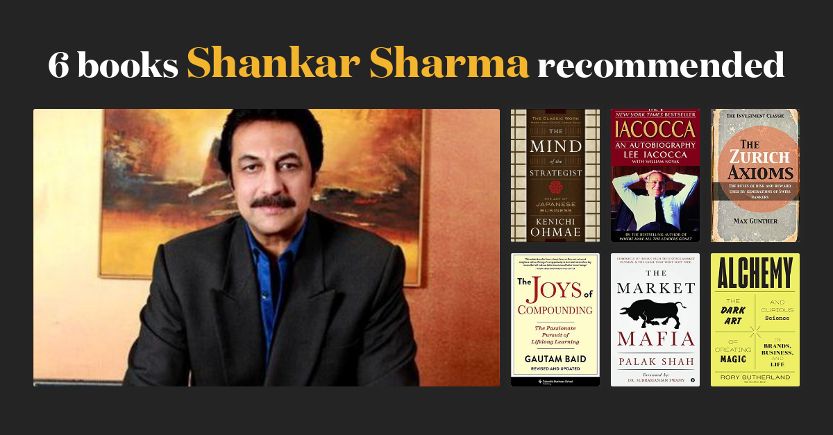 9 books Shankar Sharma recommended