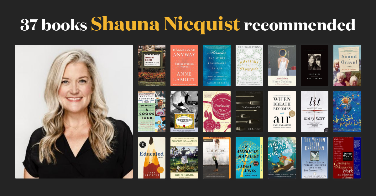 37 books Shauna Niequist recommended