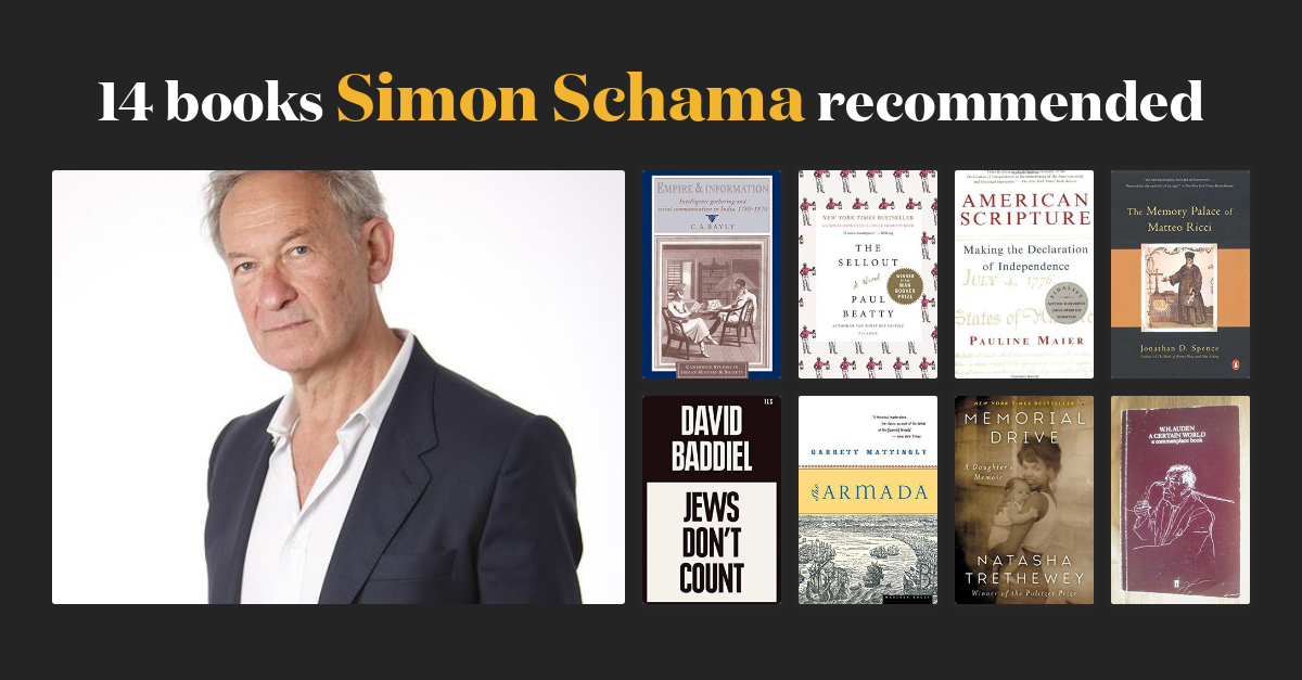 26 books Simon Schama recommended
