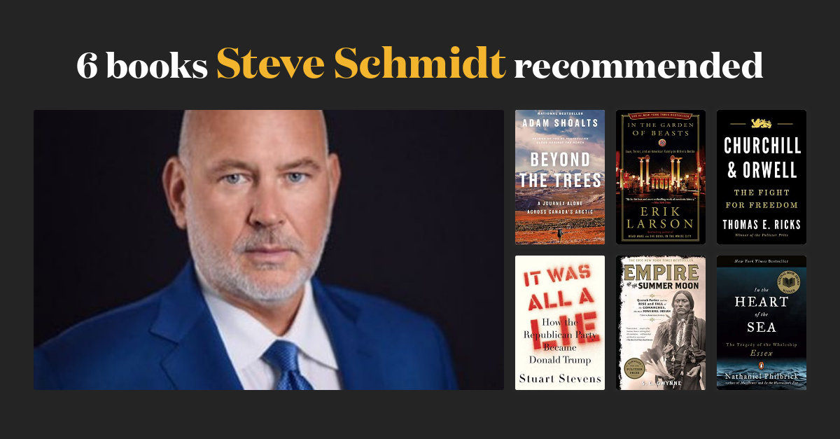 22 books Steve Schmidt recommended