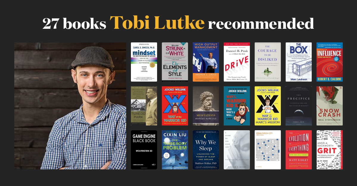 32 books Tobi Lutke recommended