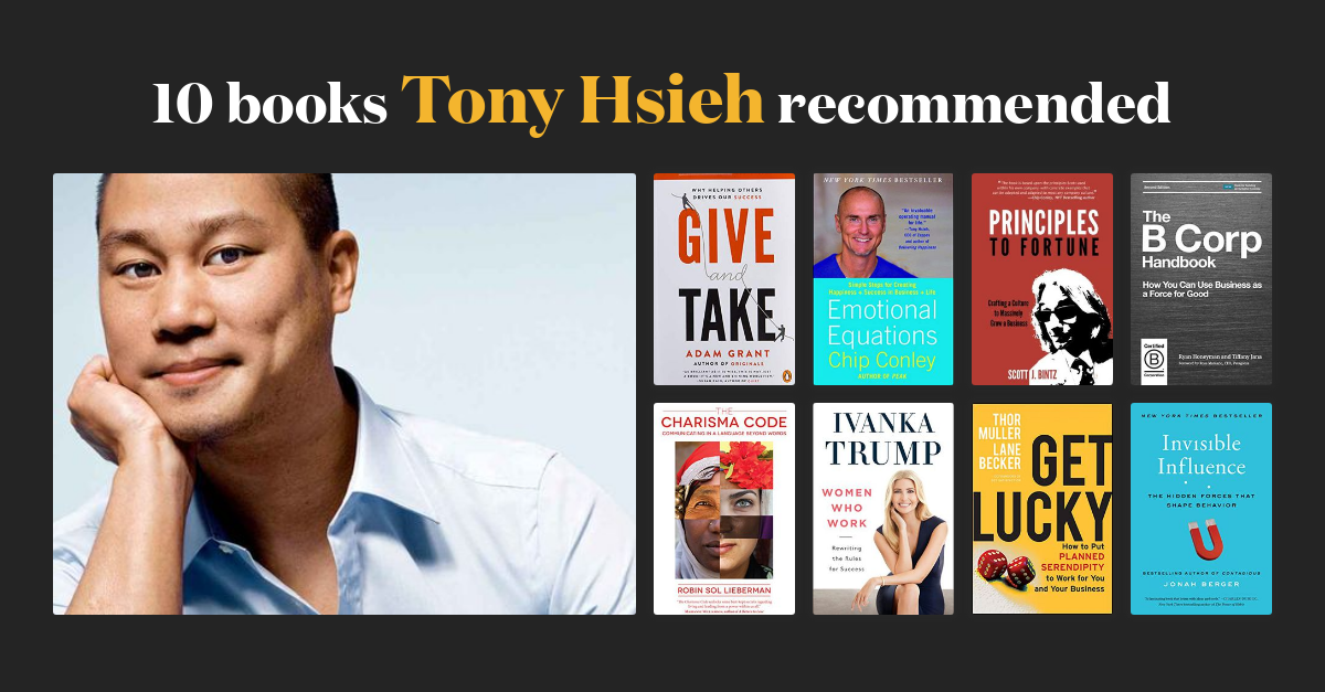 10 books Tony Hsieh recommended