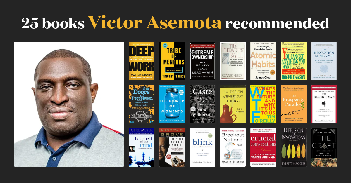 27 books Victor Asemota recommended