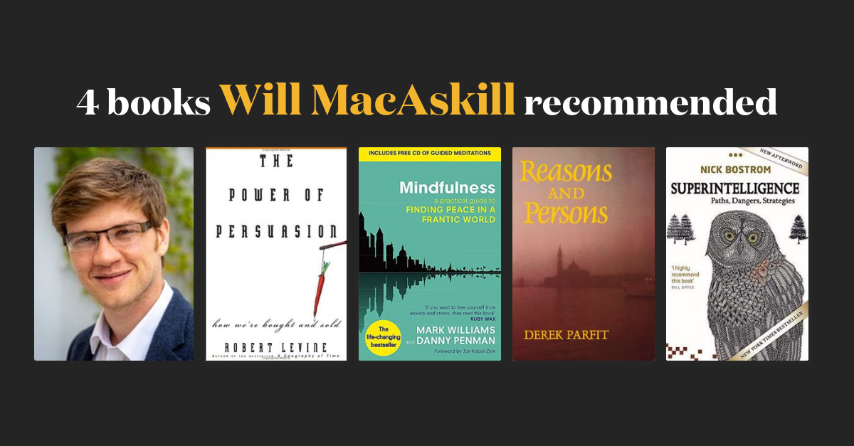 4 books Will MacAskill recommended